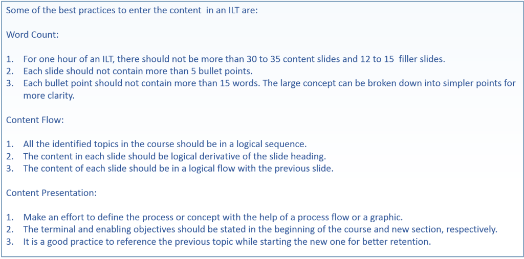 How to Write a Perfect ILT – Designing Instructions for eLearning