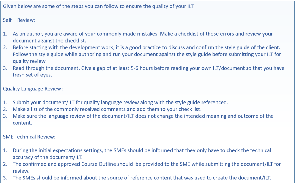 How to Write a Perfect ILT – Designing Instructions for eLearning